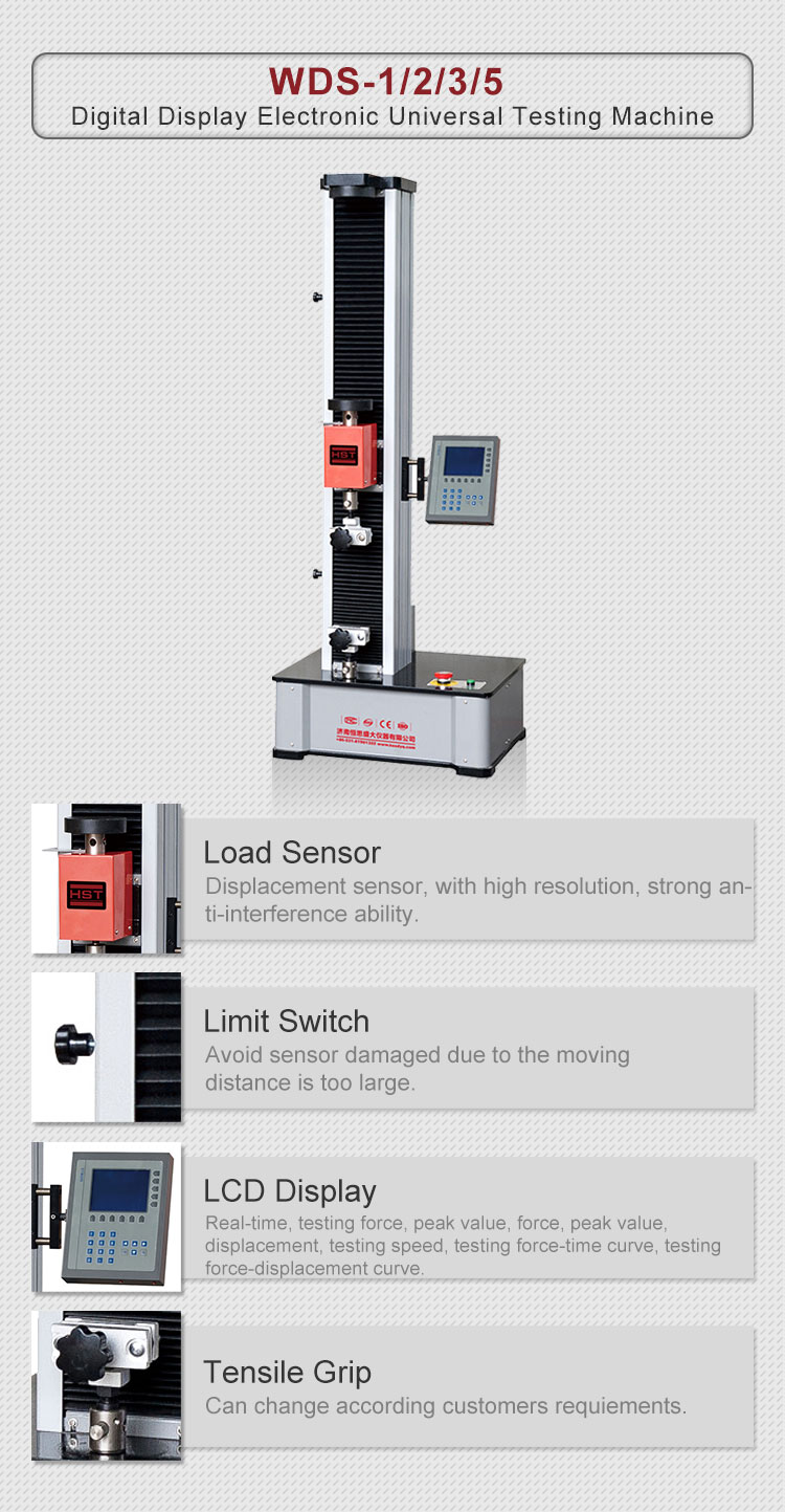 Hst Universal Testing Machine: Single-column Electronic Tensile Testing ...