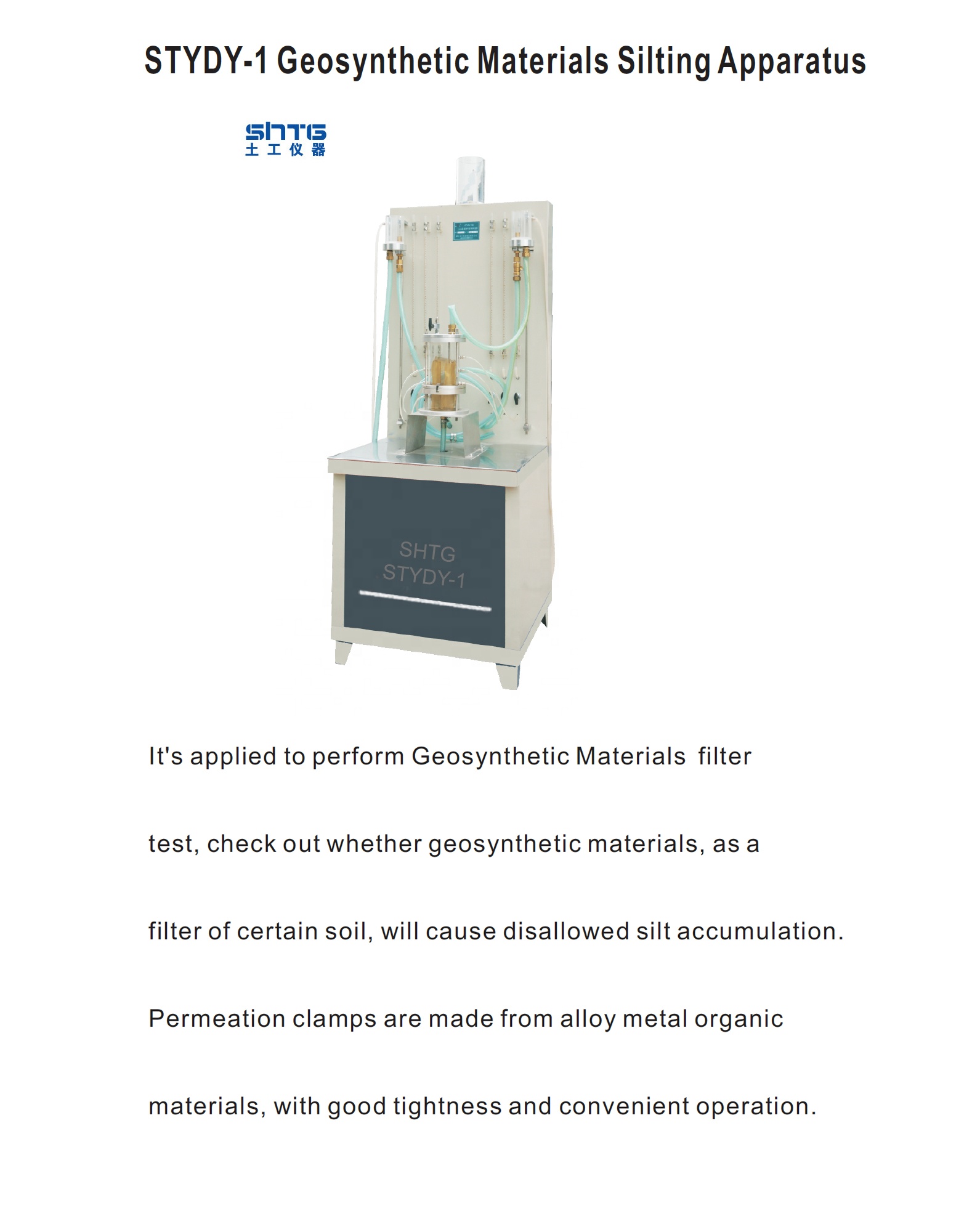 Geosynthetic Materials Silt Testing Apparatus, High Quality ...