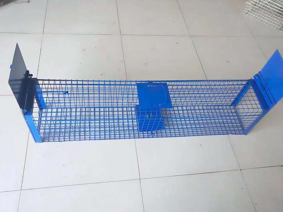 Double Door Steel Wire Animal Trap Catch Cage, High Quality Double Door ...