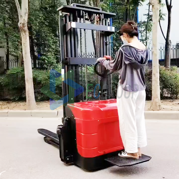 Electric Pallet Stacker 1.5 Tons Full Electric Forklift, High Quality ...