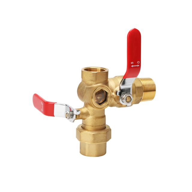 Brass Forged Ball Hydrant Angle Valves With Sight Glass For Fire ...