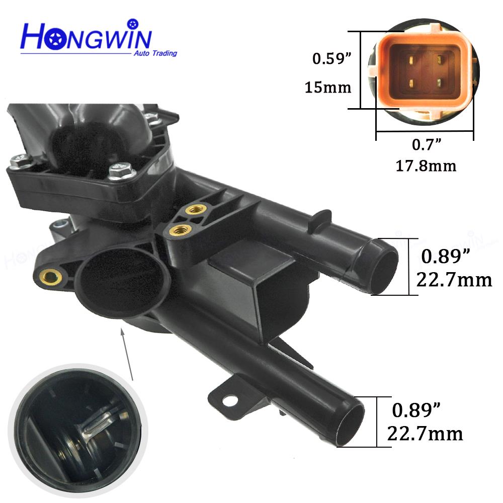 Engine Coolant Temperature Control Assembly Thermostat Housing For ...