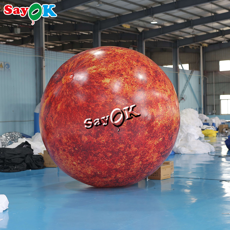 Giant Inflatable Solar System Planets Led Hanging Balloons For Event ...