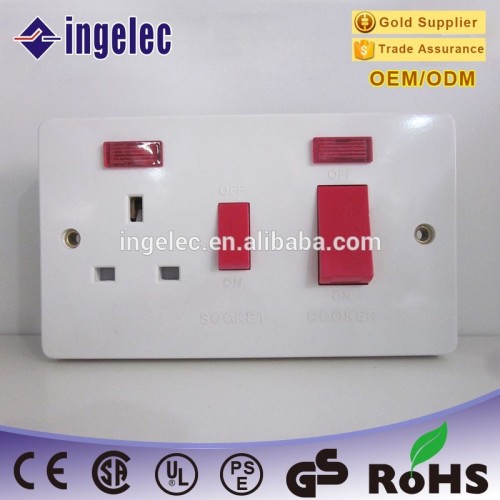 Uk Wall Mount Socket Outlets With Surge Protection, High Quality Uk ...