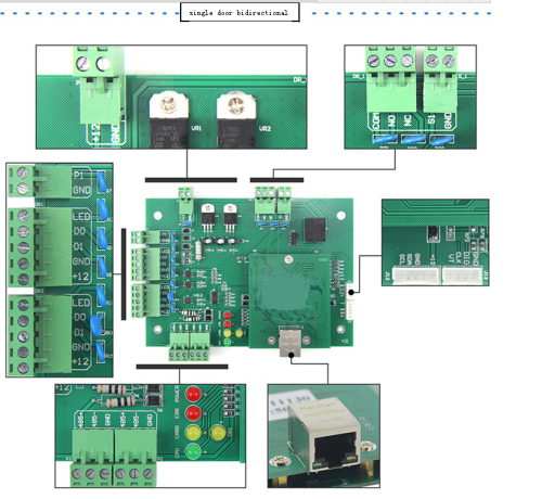 Single Door Access Control Board With Time Attendance Tcp/ip, High ...