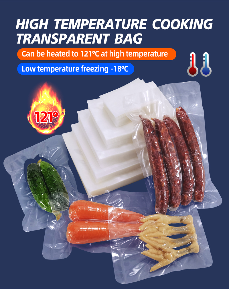 Nylon Transparent Retort Pouch For High-temperature 121°c Food Grade ...