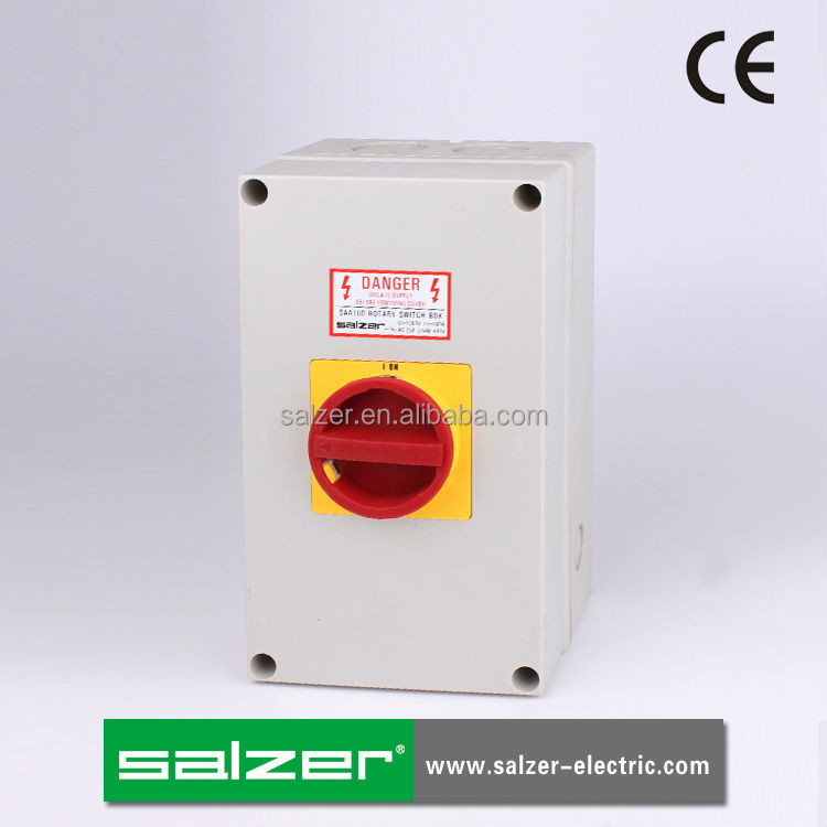 Salzer Saa100 100 Amp Isolator Switch Disconnect - Off-on 3 Pole Ip65 ...