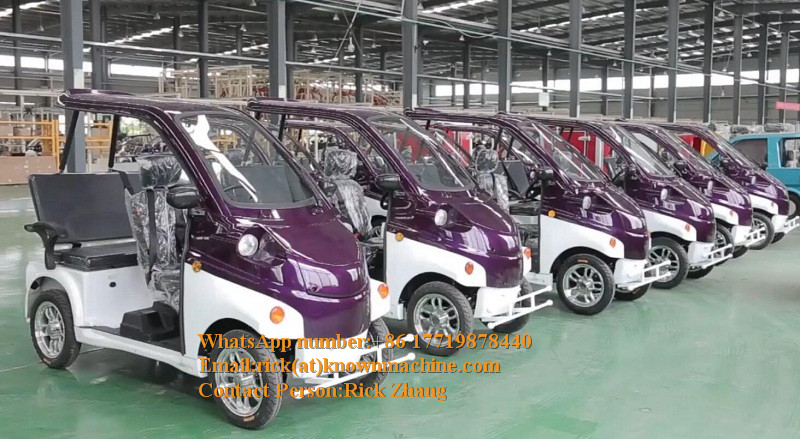 Three Seater Electric Vehicle Mini Tuk Tuk Car Mobility Scooter Adult ...