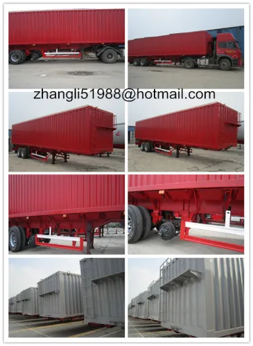 Heavy Load Van Semi Trailer Van Trailer, High Quality Heavy Load Van ...
