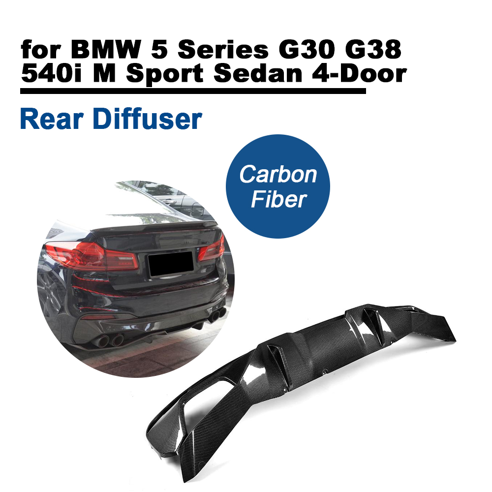 Mp Style Carbon Fiber Rear Diffuser For Bmw G30 G38 540i M-sport 4door ...