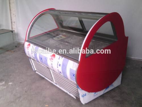Gelato Showcase/gelato Display Freezer, High Quality Gelato Showcase ...