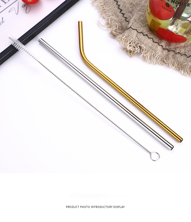 Metal Straw Logo Custom Engraving Stainless Steel Straw, High Quality ...