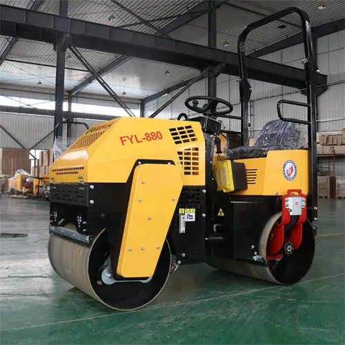 1 Ton Double Drum Vibratory Compacting Roller, High Quality 1 Ton ...