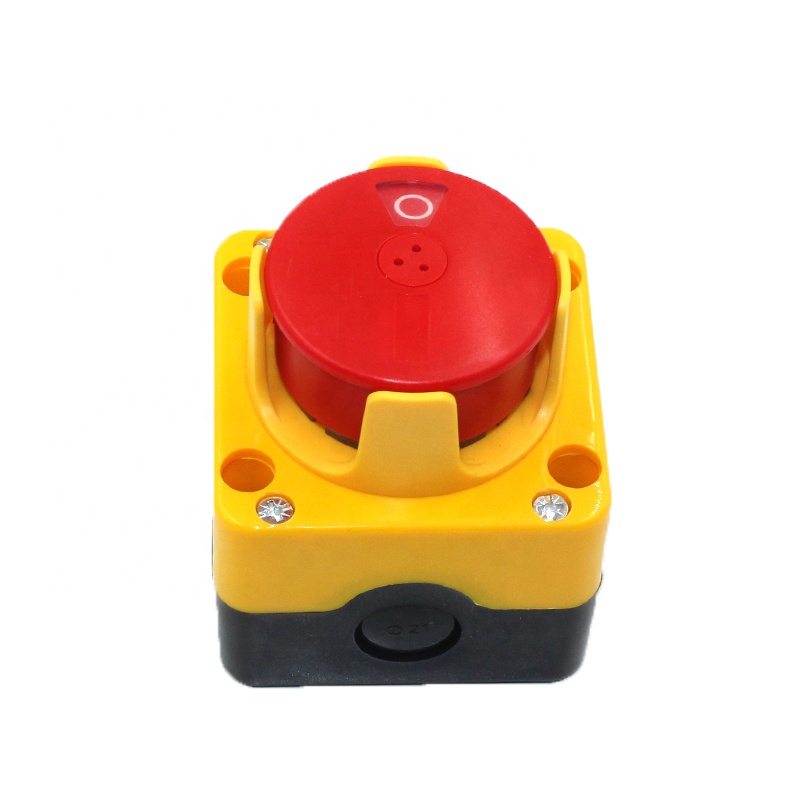 Red Mushroom Head Push Button With Single Holes For Control Box (lay5 ...