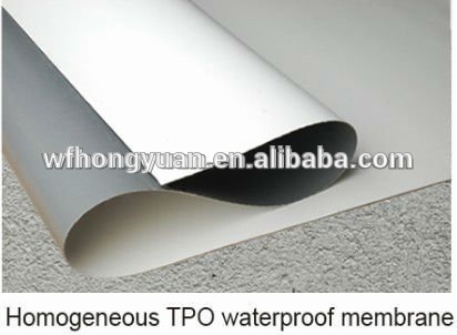 Tpo Thermoplastic Polyolefin Waterproof Membrane/tpo Membrane, High Quality Tpo Thermoplastic ...