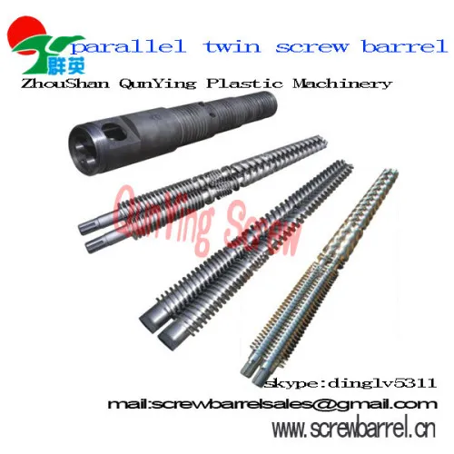 Plastic Syringe Mixing Bimetallic Twin Parallel Screw And Barrel For ...