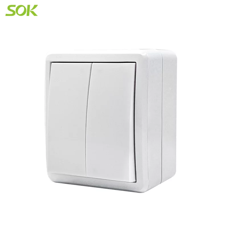 2gang 2way Switch Surface Mounted Ip44 Outdoor Switches, High Quality ...