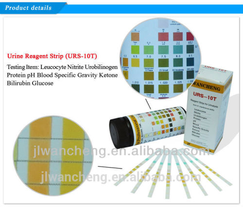 10 Parameter Urine Reagent Test Strips - 100 Strips, Fda, Ce 1, High ...