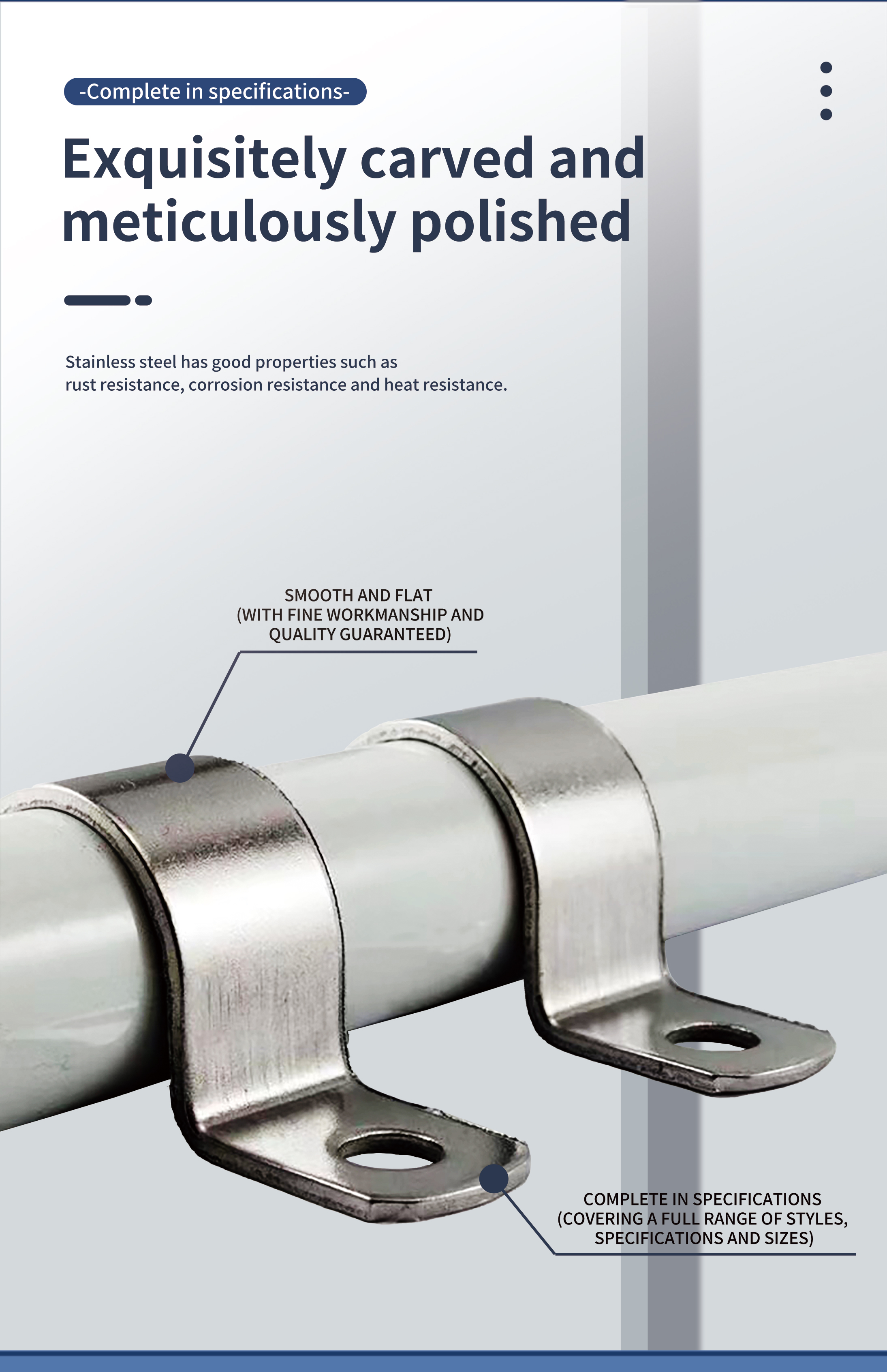 U-shaped Galvanized Stainless Steel Stirrup Clamp For Custom Electrical ...