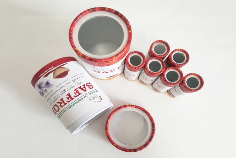 Paper Tube Box Packaging With Pvc Window, High Quality Paper Tube Box ...