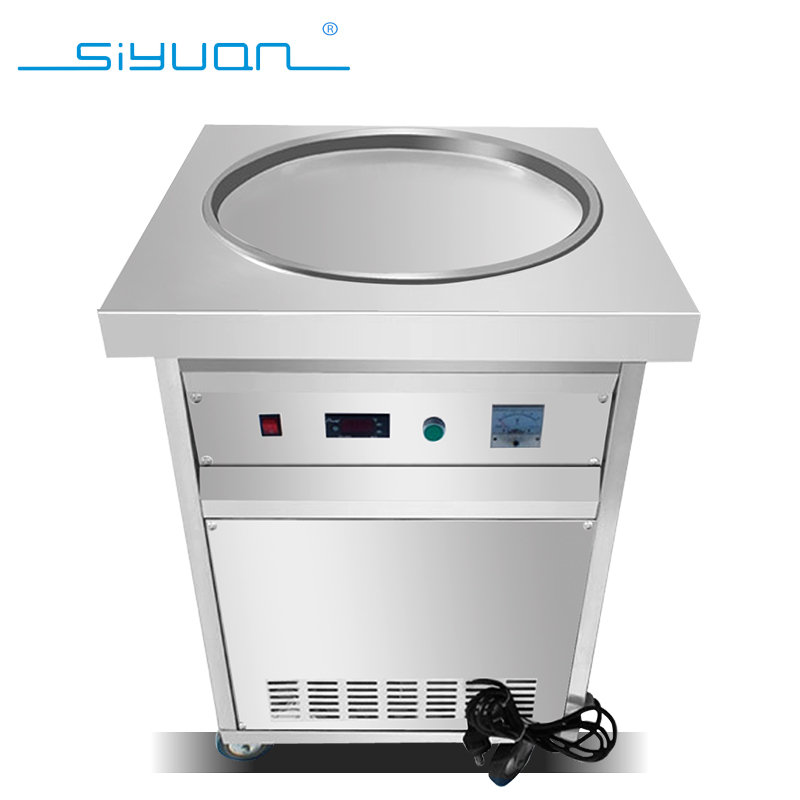 Single-disk Deep-fried Ice Cream Roll Machine With Efficient Cooling ...