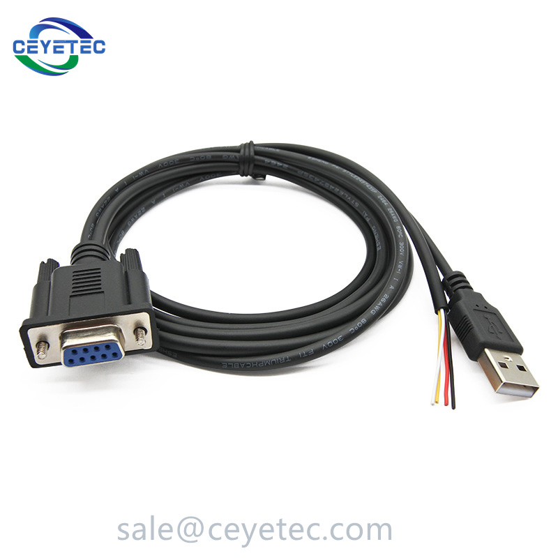 Rs232 Db9 Female To Usb 2.0 Male Y-type Serial Extender Cable, High ...