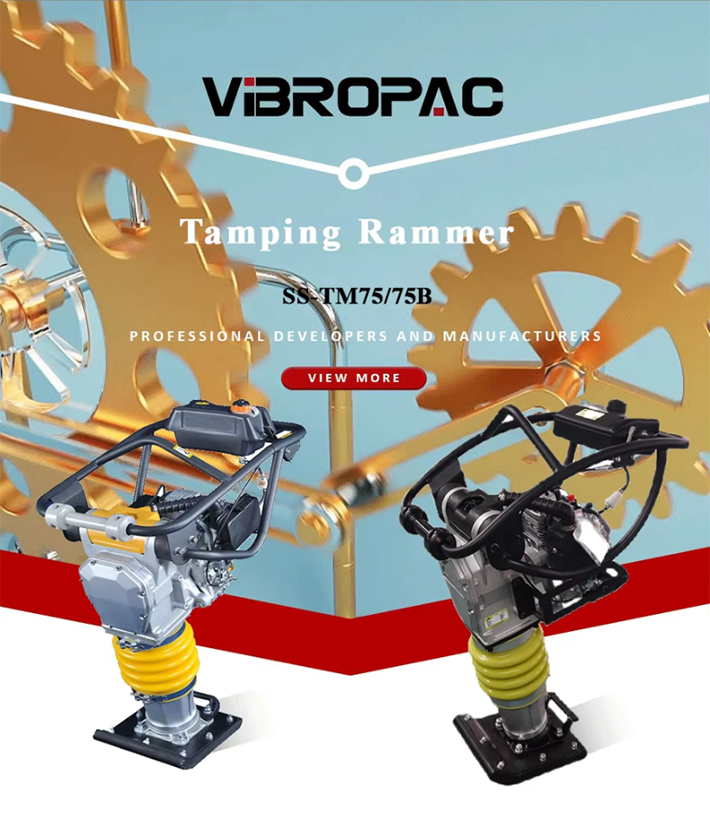 Portable Gasoline Powered Vibratory Tamping Rammer For Small Rocks ...
