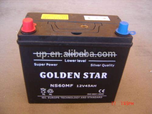 Auto Starting Battery, Mf Battery Ns60, Car Battery12v45ah, High ...