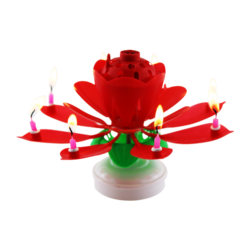 Lotus Magic Musical Rotating Birthday Candle Hot Sale, High Quality ...