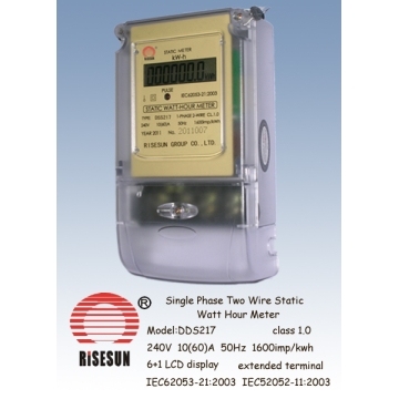Single Phase Two Wire Static Meters, High Quality Single Phase Two Wire ...