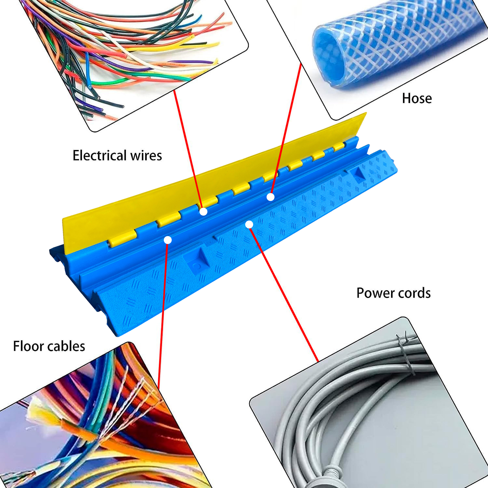 2 Channel Cable Protector Ramp, High Quality 2 Channel Cable Protector ...