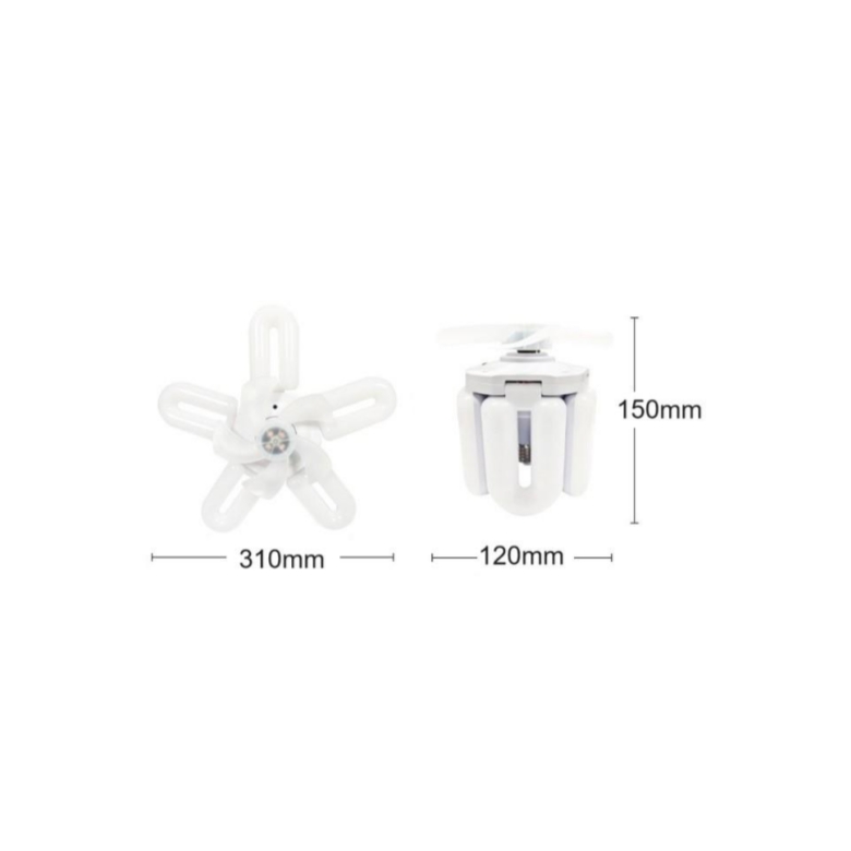 U-shaped Modern Led Ceiling Fan With Light And Folding Remote Control ...