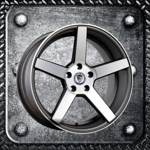 Five Spoke Staggered Alloy Wheel, High Quality Five Spoke Staggered ...