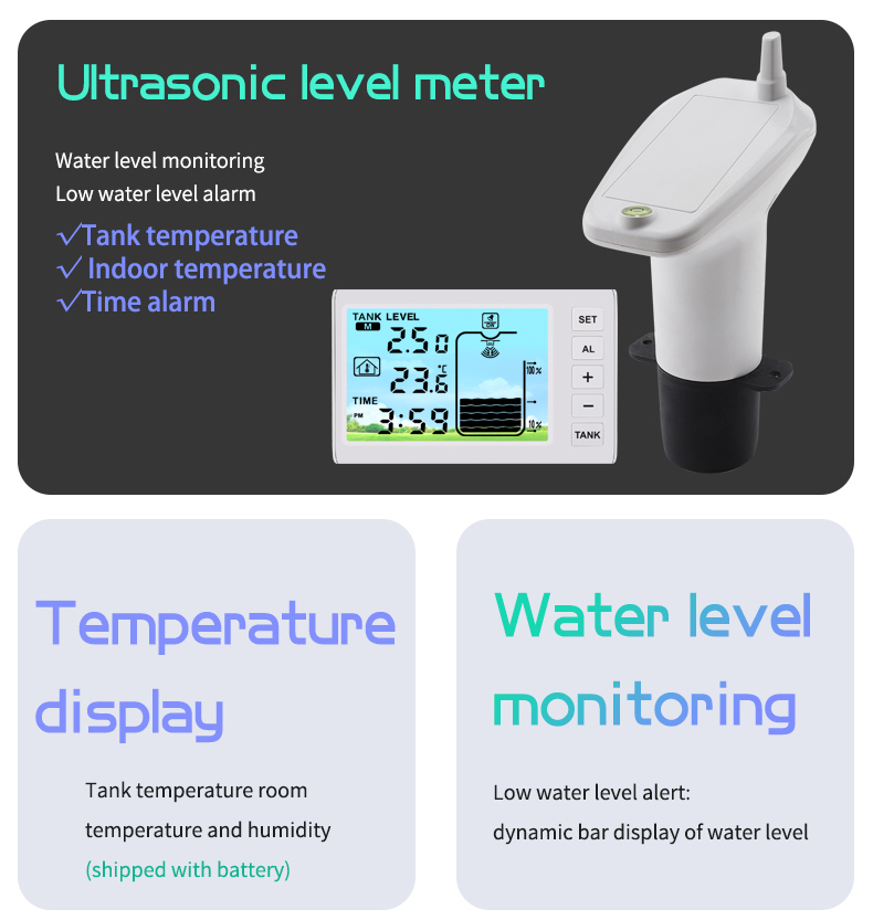 Digital Water Level Controller With Sensor And Monitor For Tank And ...