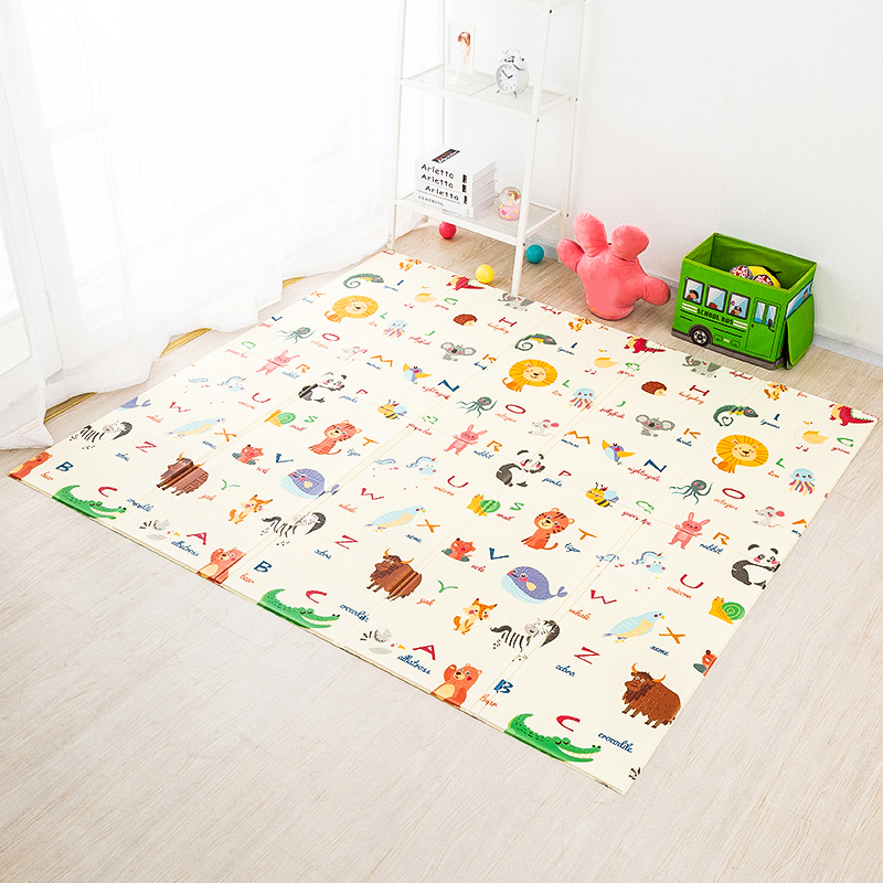 200*180cm Foldable Cartoon Baby Play Mat Xpe Puzzle Children's Mat Baby ...
