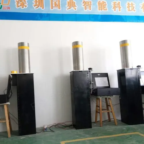 Hydraulic Retractable Access Control Rising Bollards System, High ...