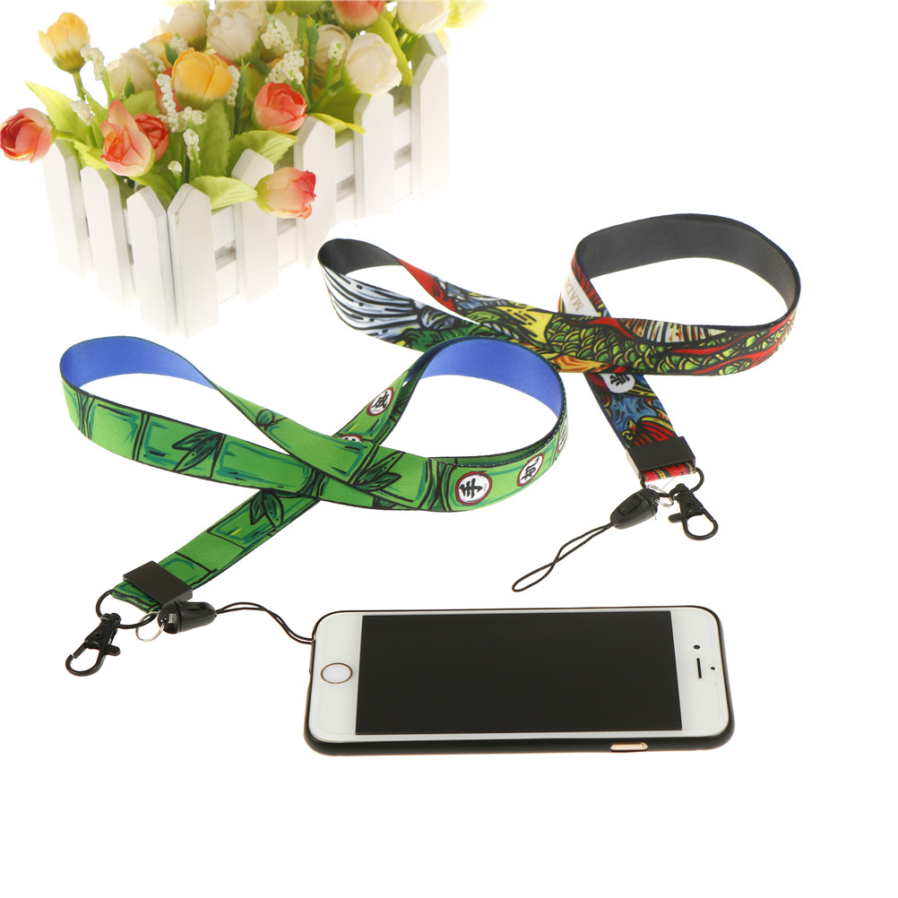 2018 Fresh Leaves Neck Strap Lanyards For Keys Card Gym Small Mobile ...