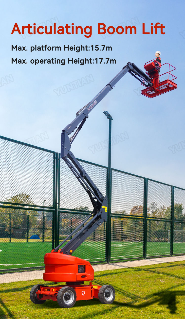 16m Articulated Cherry Picker: New Electric Boom Lift With Ac Power ...