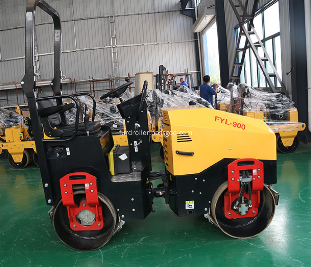 2 Ton Articulated Tandem Roller With Perkins Engine, High Quality 2 Ton ...