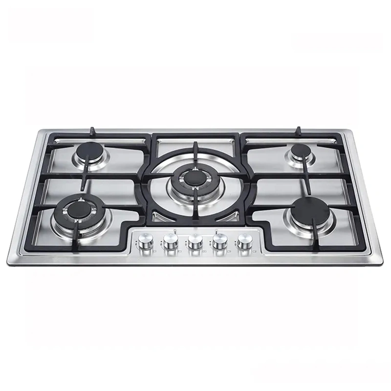 Suppliers for stainless 5 burner built in gas hob