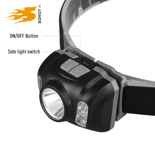 White Red Green Light Modes Dry Battery Powered Led Headlight ...