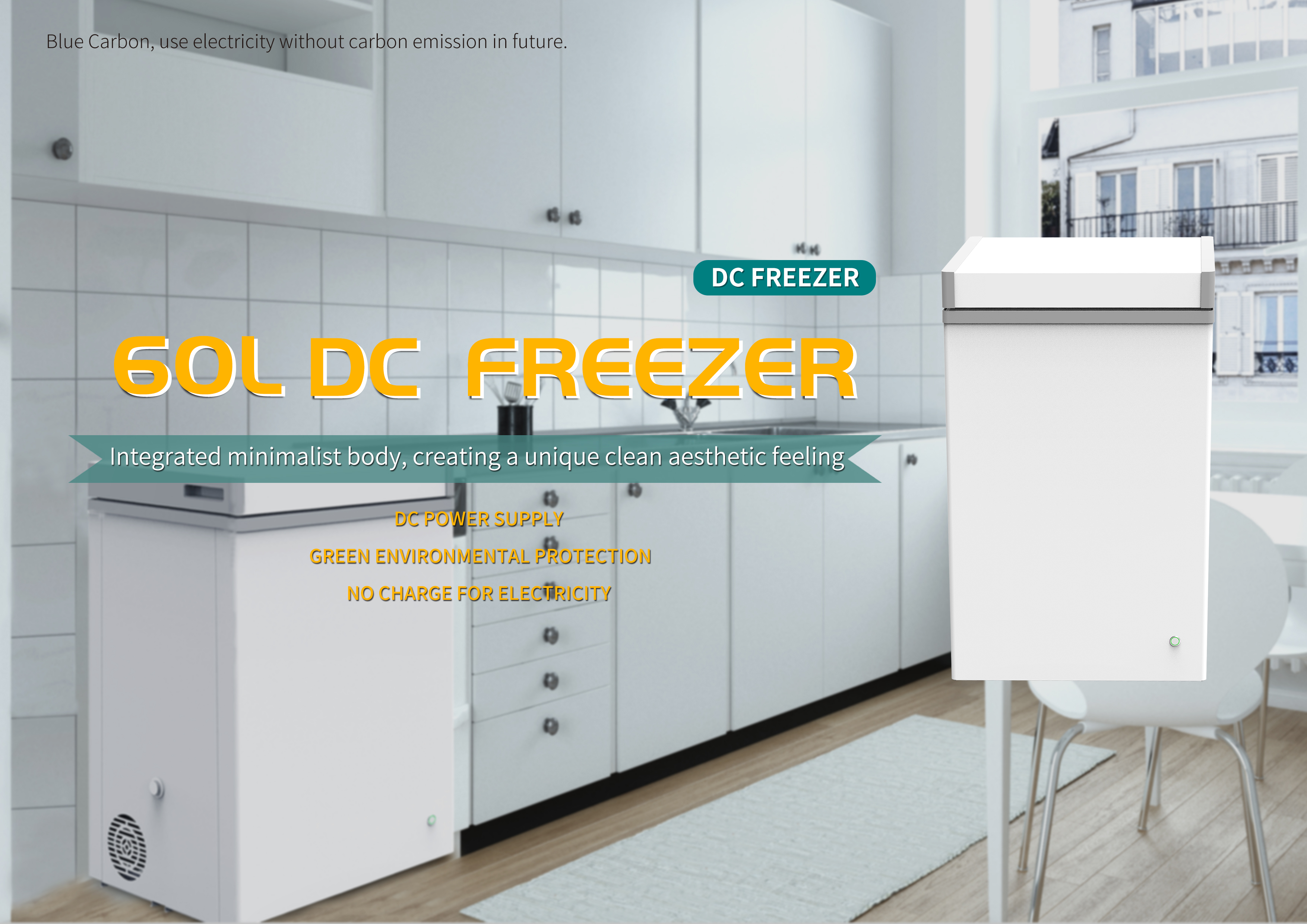 100l 12v Dc Solar Deep Chest Freezer With Battery Powered Freezer For ...