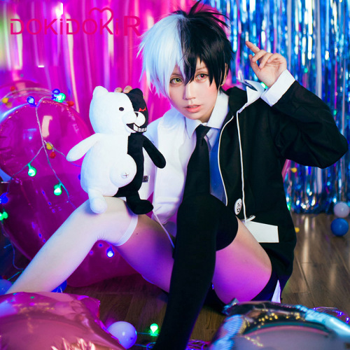 Dokidoki-r Game Danganronpa Monokuma Cosplay Costume Men Women ...