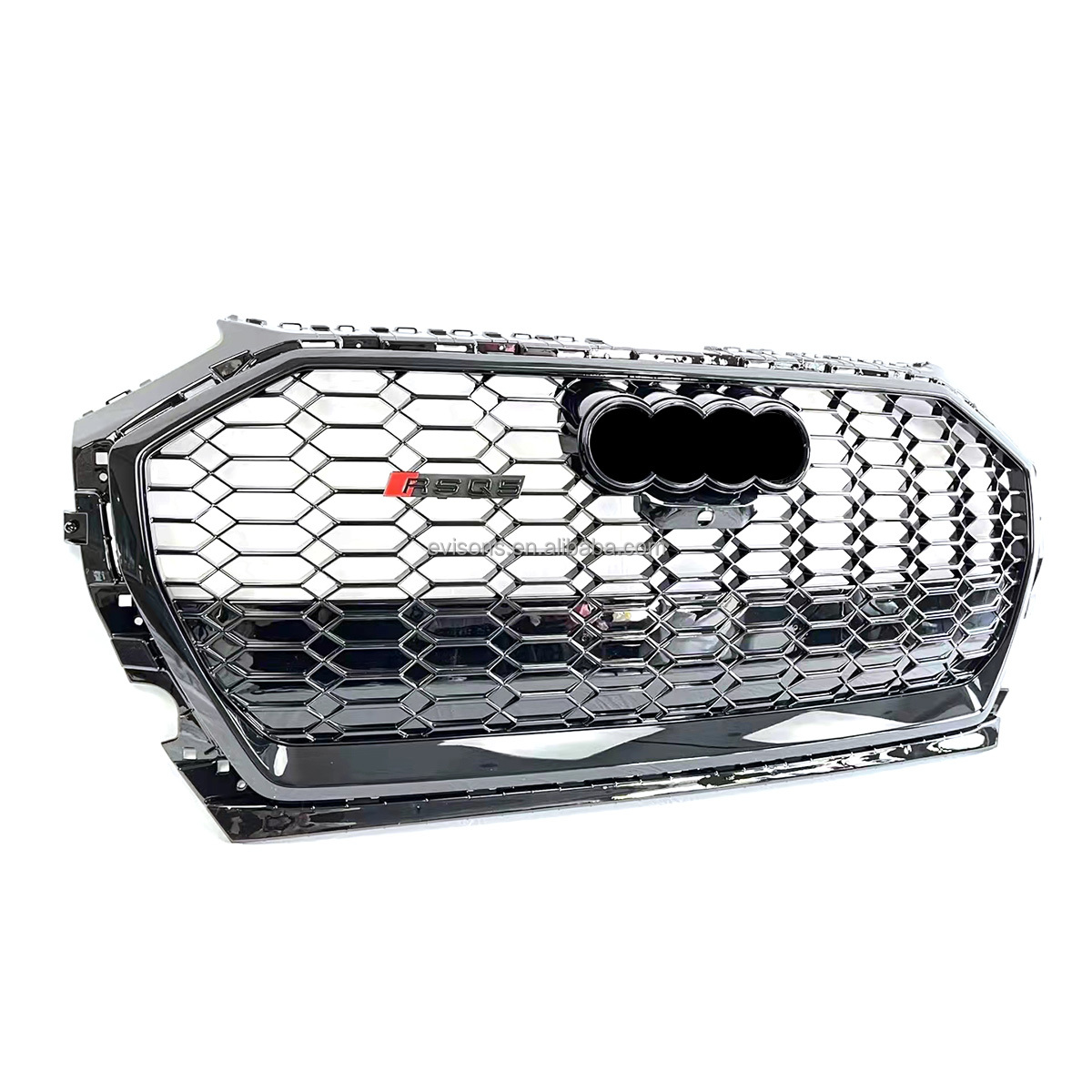 Black Abs Plastic Exterior Grill For Audi Q5 2021-2022 To Rsq5 Sq5 ...