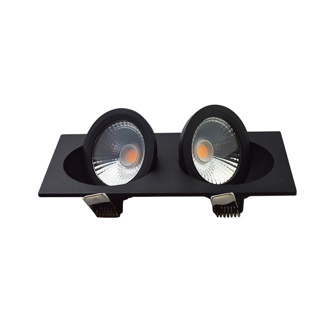 Duo Spotlight: Ip65 Indoor Recessed Double Head Cob Led Ceiling Light ...