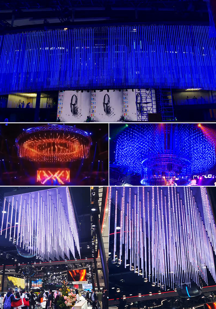 24 Rgb 360° Addressable Led Tube Lights For Stage Events And Nightclubs ...