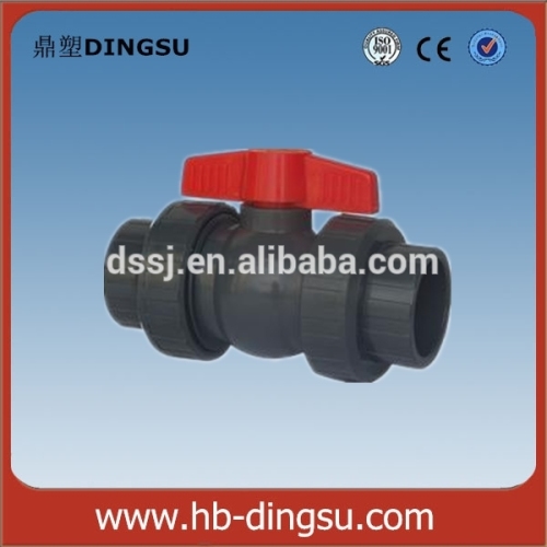 Plastic Pvc Double Union Compact Ball Valve, High Quality Plastic Pvc ...