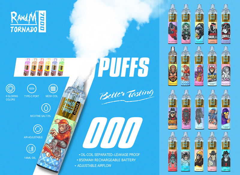 ขายส่ง Randm Tornado 7000 Puffs Flavours Vape ที่ใช้แล้วทิ้ง คุณภาพสูง ...