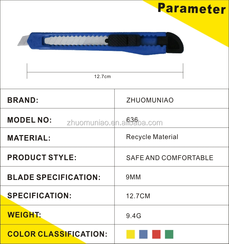 Small Pocket Knife Cheap Cutter Knife Safety Box Cutters 12pcs / Set ...