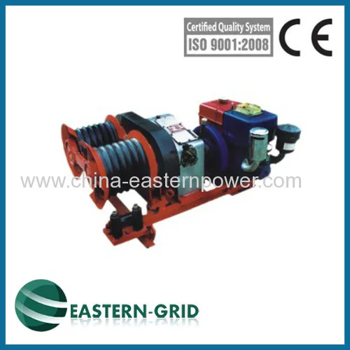 Three Tons Dual Bull-wheel Powered Winch For Cables , High Quality ...